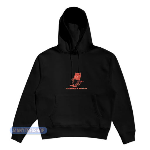 Juice Wrld x Ransom Devil Hoodie - Manyteesshop.com