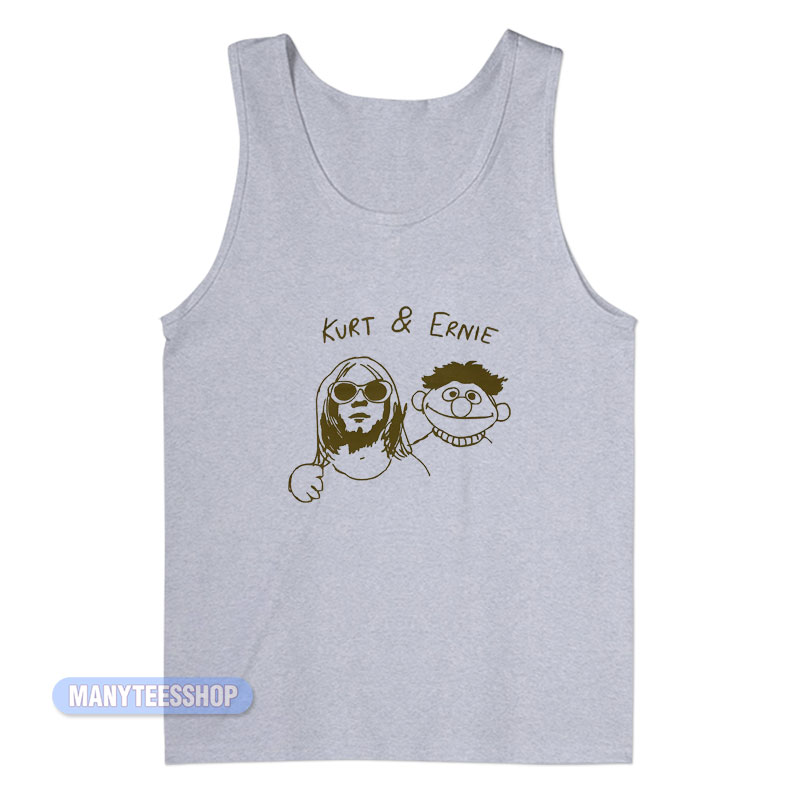 Kurt Cobain And Ernie Sesame Street Tank Top - Manyteesshop