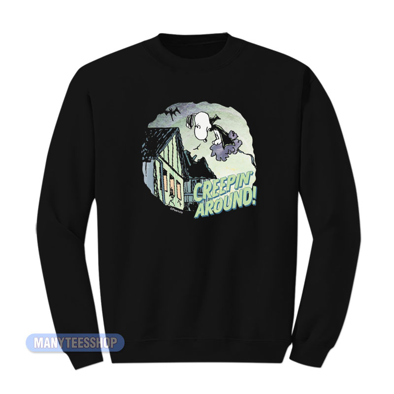 Peanuts Vampire Snoopy Creepin Around Sweatshirt