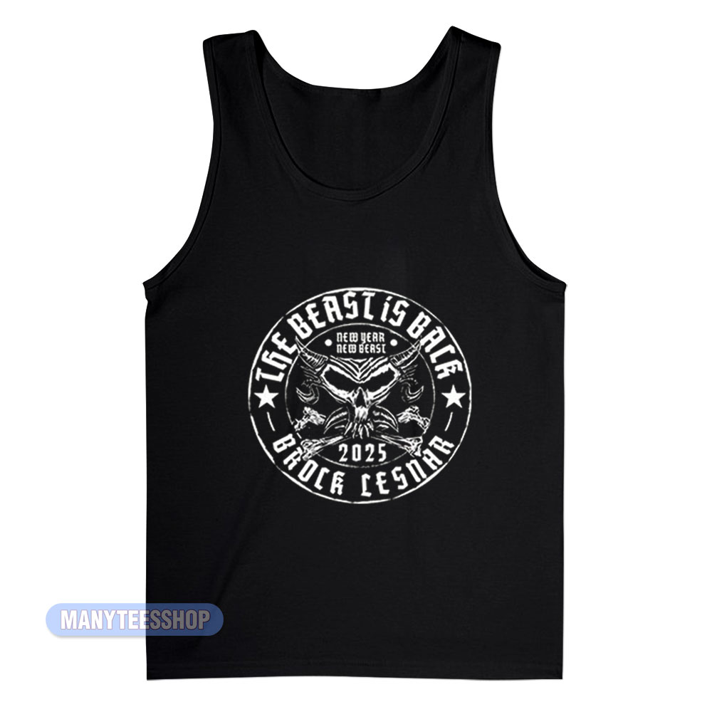 Brock Lesnar The Beast Is Back Tank Top - Manyteesshop.com